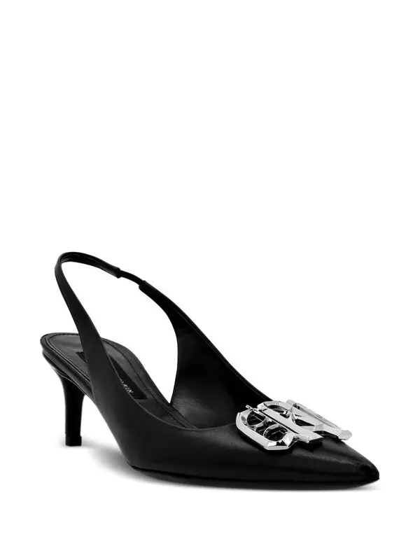Philipp Plein 50mm Gothic Pumps - ""02 Black""